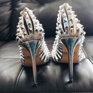 Vigo Fiore | Shoes | Nwb Vigo Fiore Silver Heels Size 75 And 8 | Poshmark